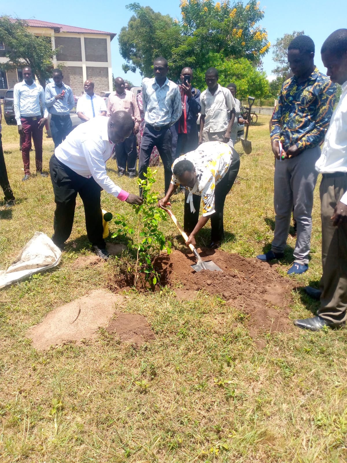 Tree planting at Rarieda TVET, Kisumu County led by the CEO KETRB ...